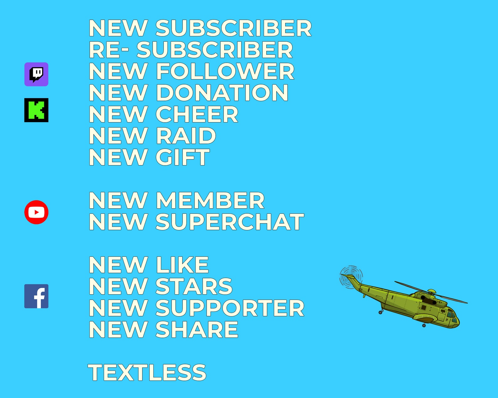 Helicopter Stream Alerts, Military Overlays for Twitch, Youtube ...