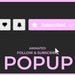 Animated Twitch Follow and Subscribe Pop-up Overlays, Cute Pink Theme ...