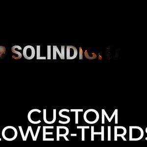 Custom Social Media Lower Thirds for Twitch Overlays, Animated ...