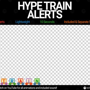 Toy Hype Train Alerts With Levels, Steam Train Twitch Alerts, Start ...
