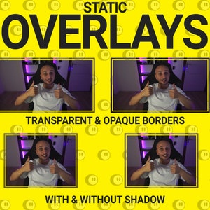 Minimal Border Mask Overlays, Camera Masks and Shadows for Streaming ...