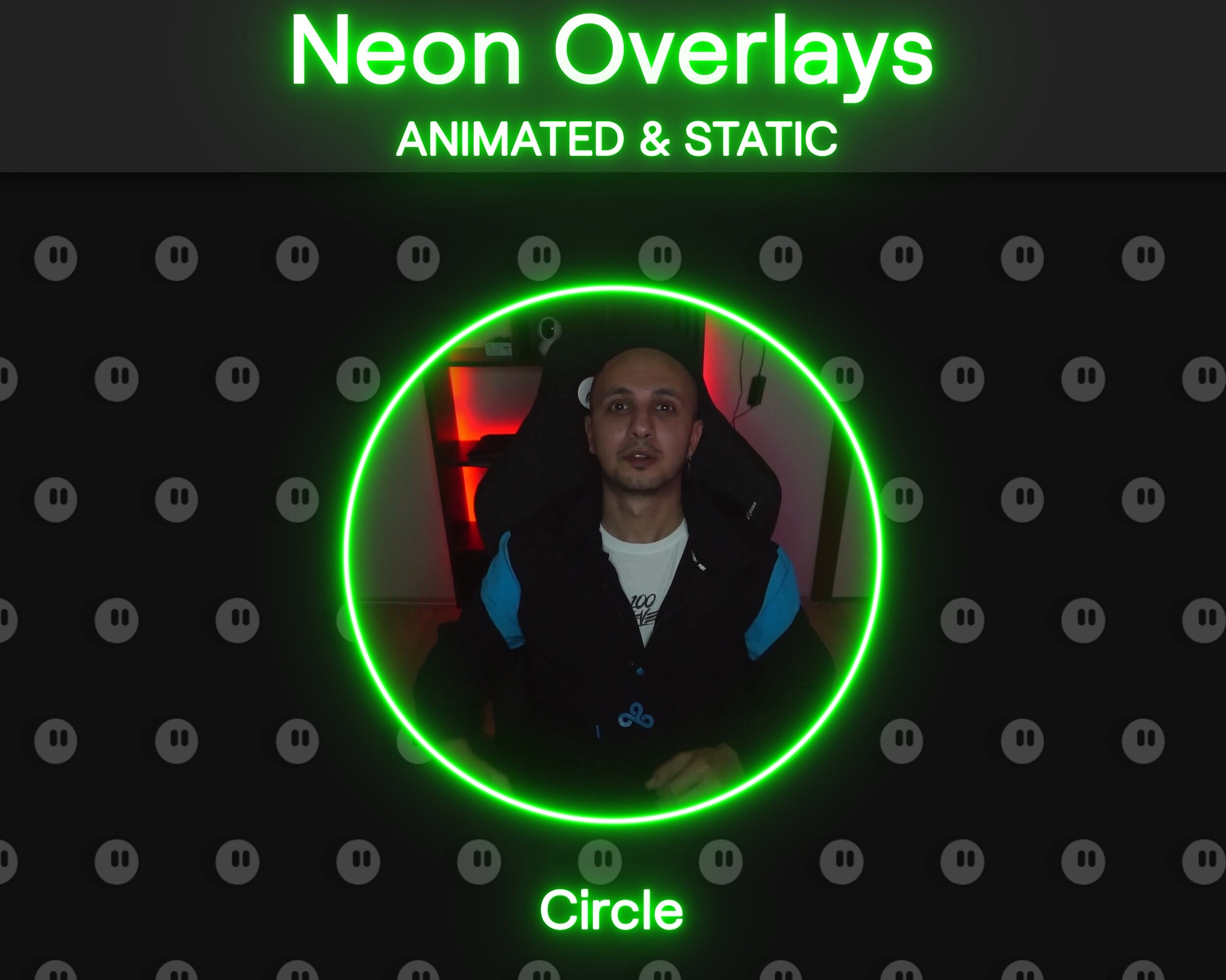 Neon Overlays Animated and Static Camera Borders for - Etsy