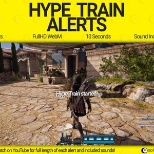 Locomotive Hype Train Alerts With Levels, Steam Train Twitch Alerts ...