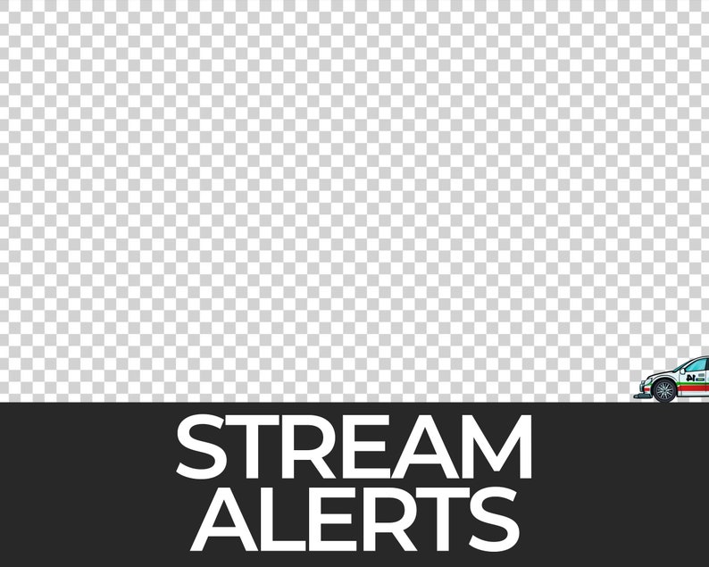 Rally Car Animated Alerts for Twitch Streams, Racing Vehicle Overlay ...