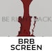Blood Be Right Back Screen, BRB Animated Scene, Spooky Horror Halloween ...