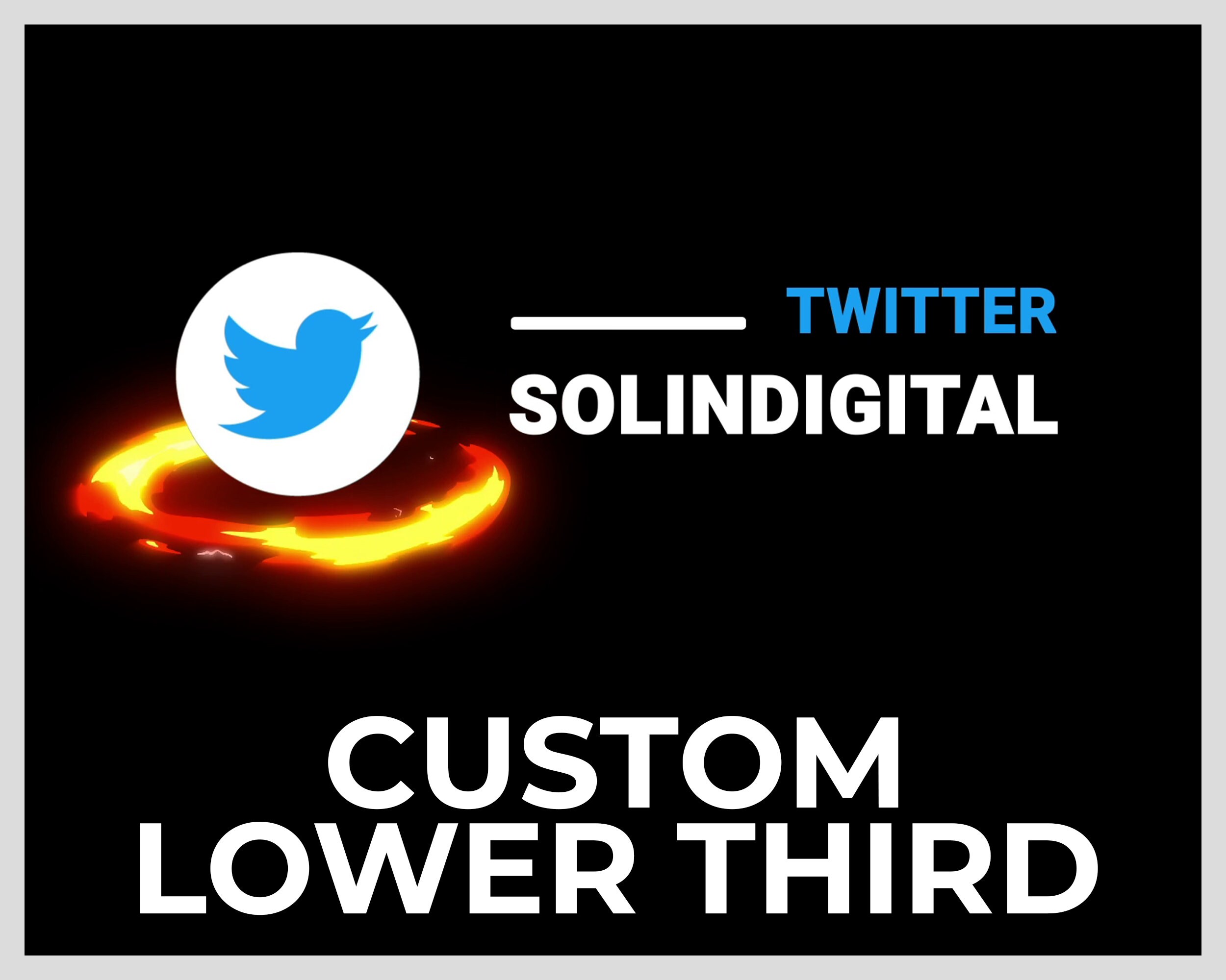 Custom Social Media Lower Thirds for Twitch Overlays, Animated Instagram Discord Twitter Tiktok ...