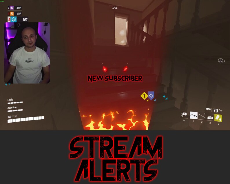 Demonic Alerts for Twitch Streams, Satan Demons Hell Animated Alert Overlay, Follower Subscriber ...