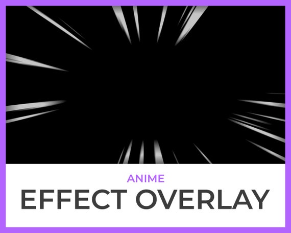Anime Effect Animated Twitch Overlay for Streamers Speed - Etsy