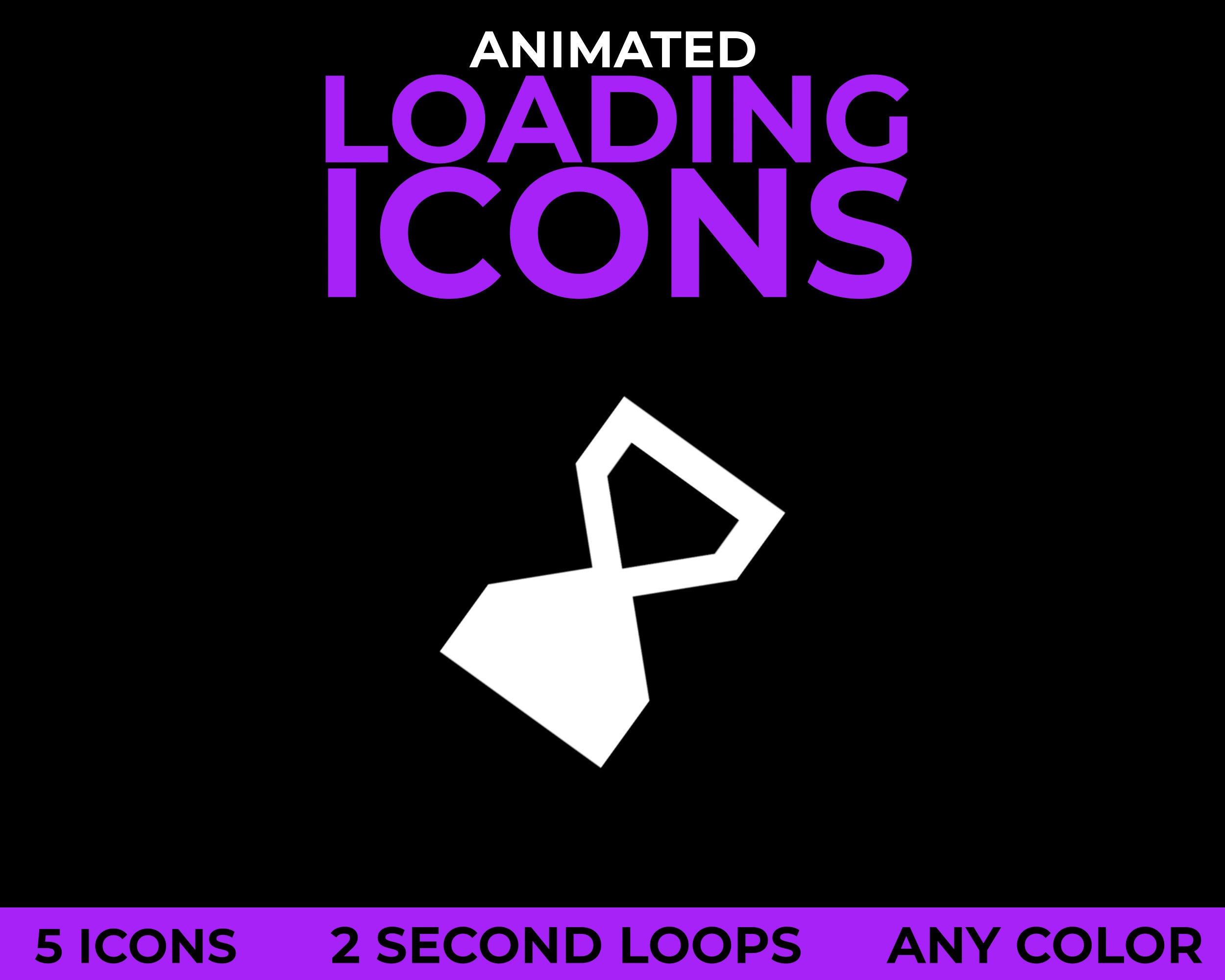 Animated Loading Icons Loading Overlays for Twitch Youtube - Etsy