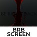 Blood Be Right Back Screen, BRB Animated Scene, Spooky Horror Halloween ...