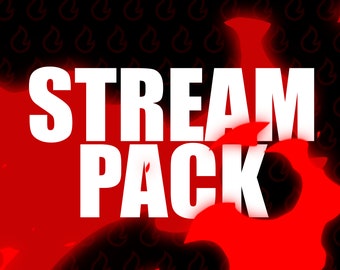 Fire Stream Pack Fiery Streaming Bundle for Twitch Flame Overlay for ...