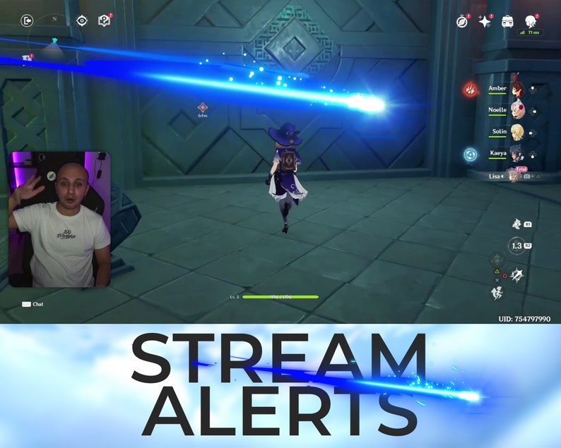 Genshin Impact Wish Alerts for Twitch Streams, Animated Comet Alert ...