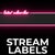 Animated Neon Stream Labels, Twitch Labels, Latest Follower Subscriber ...