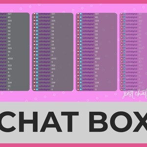 Twitch Chat Box, Scalable, Mix and Match Stream Overlays for OBS, Semi ...