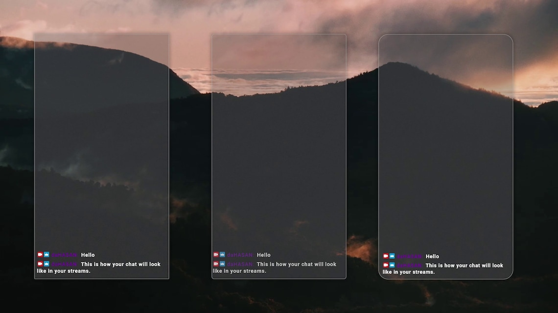 Twitch Chat Box Scalable Mix and Match Stream Overlays for - Etsy