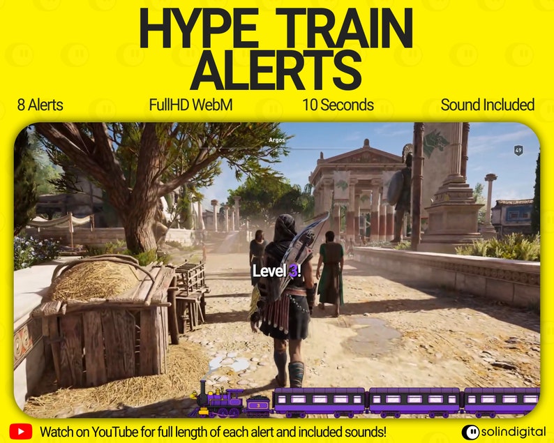 Locomotive Hype Train Alerts With Levels, Steam Train Twitch Alerts ...
