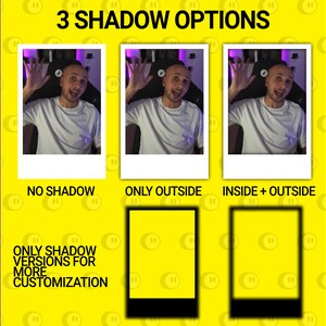 Polaroid Static Overlays, Camera Borders and Shadows for Streaming ...