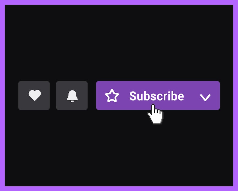 Animated Twitch Follow and Subscribe Pop-up Overlays Dark - Etsy