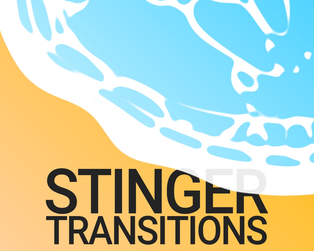 Wave Stinger Transitions, Animated Twitch Overlays With Sound for ...