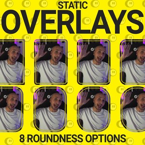 Minimal Border Mask Overlays, Camera Masks and Shadows for Streaming ...