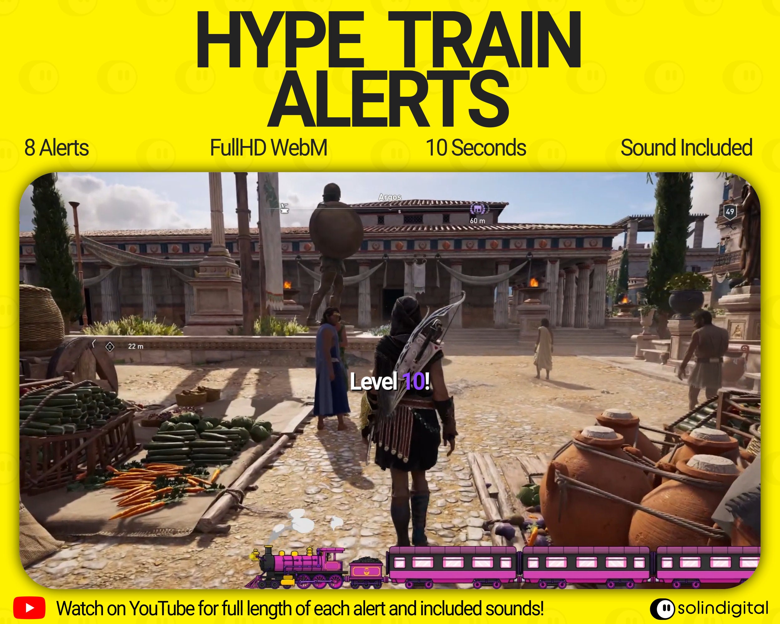 Locomotive Hype Train Alerts With Levels, Steam Train Twitch Alerts ...