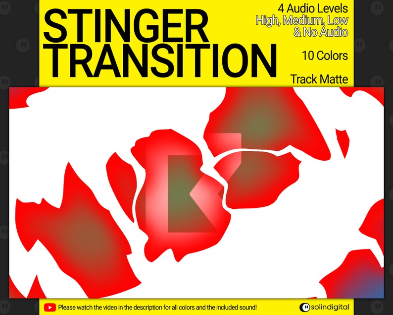 Slash Matte Stinger Transitions, Cut Slice Electric Lightning Animated ...