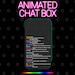 Neon Twitch Chat Box, 2 Layers, 5 Shapes, Animated and Static Retro ...