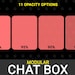 Modular Twitch Chat Box, 3 Layers, 5 Shapes, 11 Transparency, 4 ...