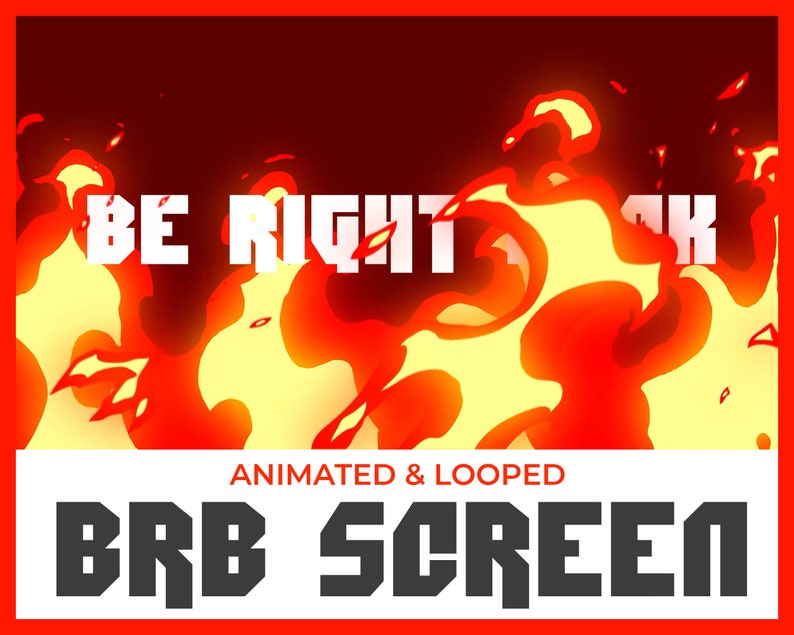 Fire Twitch Animated Screen, This is Fine Meme Animated Scenes, Twitch ...