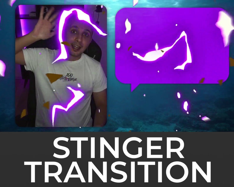 Lightning Stinger Transition, Animated Twitch Overlays, Twitch ...