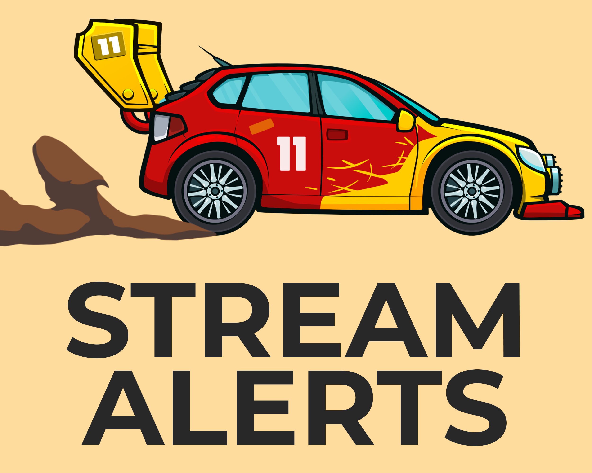 Rally Car Animated Alerts for Twitch Streams Racing Vehicle - Etsy