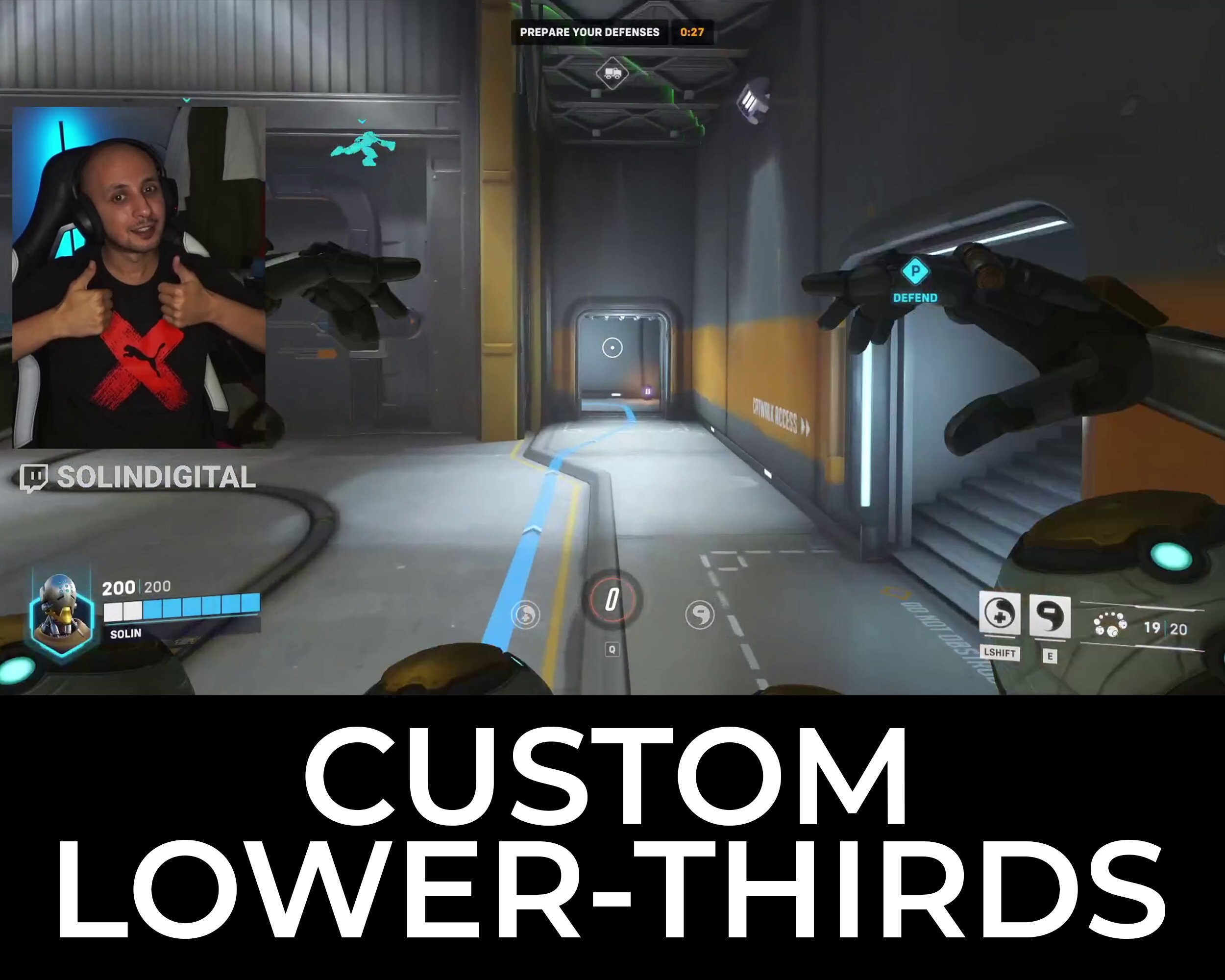 Custom Social Media Lower Thirds for Twitch Overlays Animated - Etsy