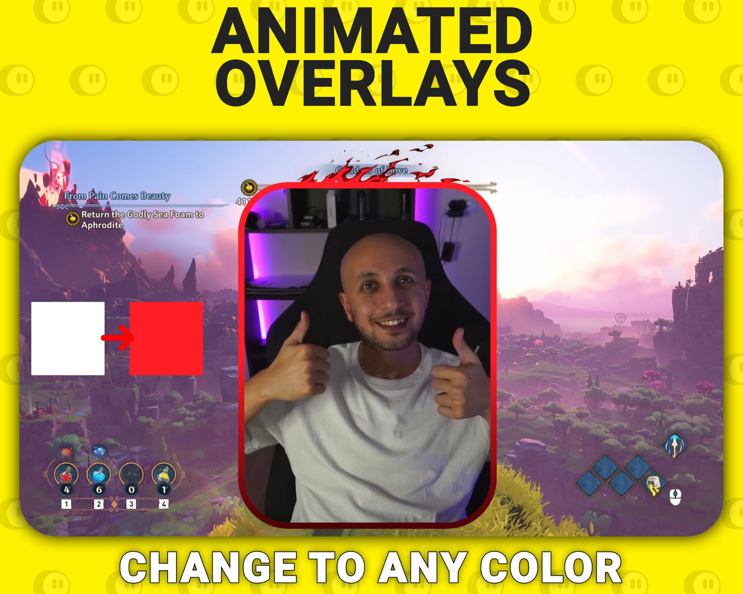 Burning Animated Twitch Overlays, Fire Camera Layout for Streaming ...