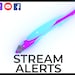 Animated Neon Stream Labels, Twitch Labels, Latest Follower Subscriber ...