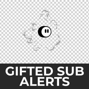 Custom Logo Gifted Sub Alerts for Twitch Streams, Bit Cheer Donation ...