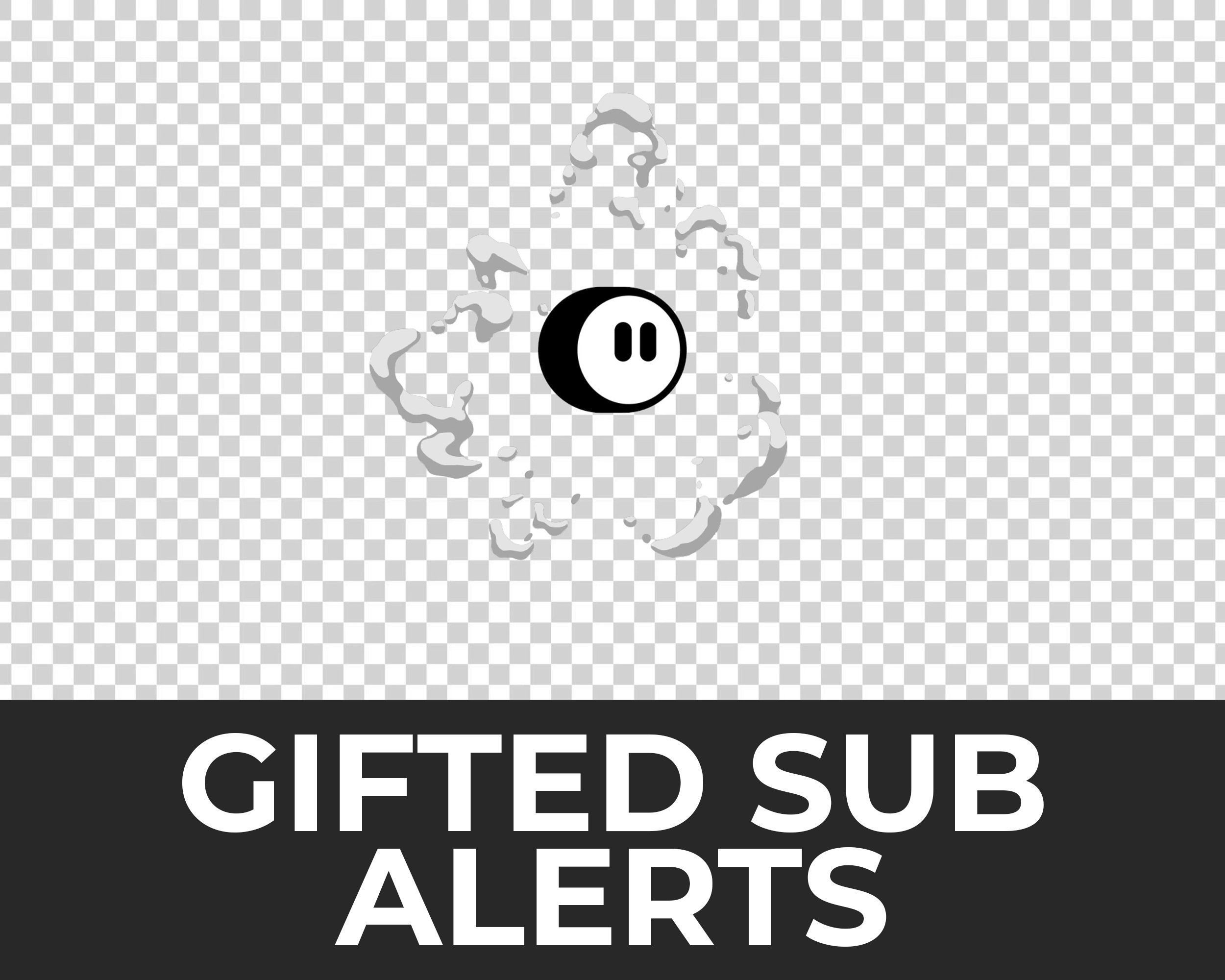 Custom Logo Gifted Sub Alerts for Twitch Streams, Bit Cheer Donation ...