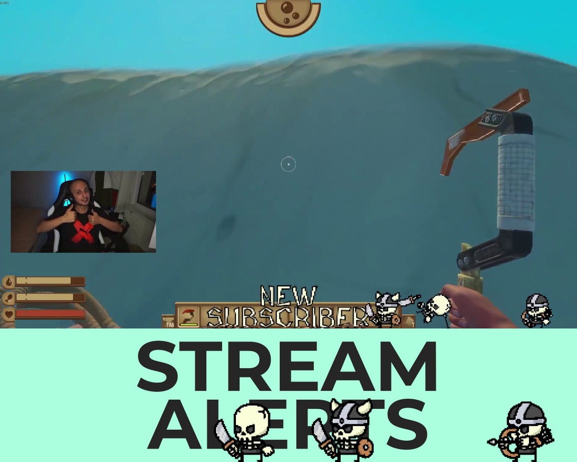 Tiny Pixel Skeleton Animated Alerts for Twitch Streams Cute - Etsy