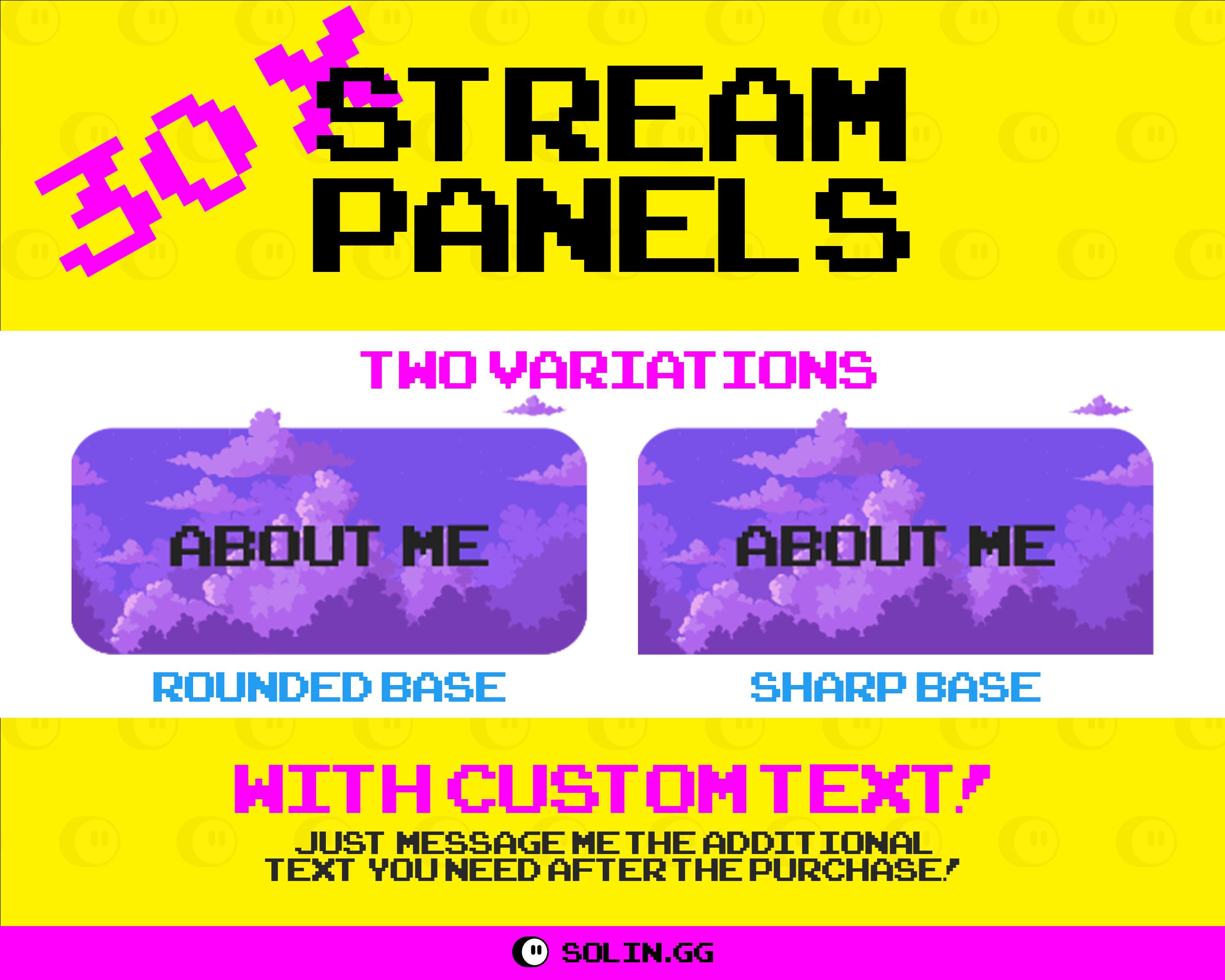 Pixel Clouds Stream Panels for Twitch, Youtube, Facebook and Kick ...
