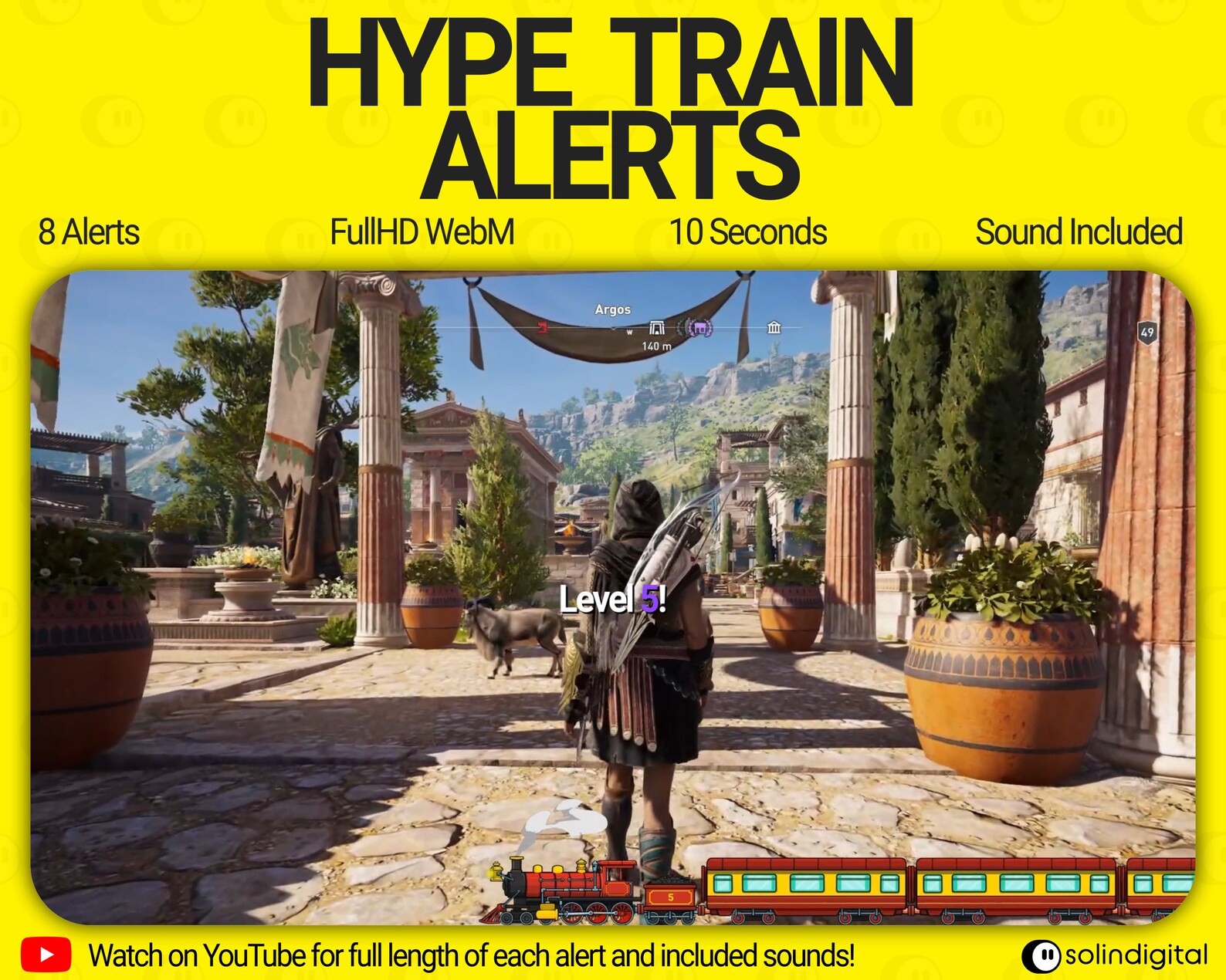 Locomotive Hype Train Alarme mit Levels, Steam Train Twitch Alarme ...