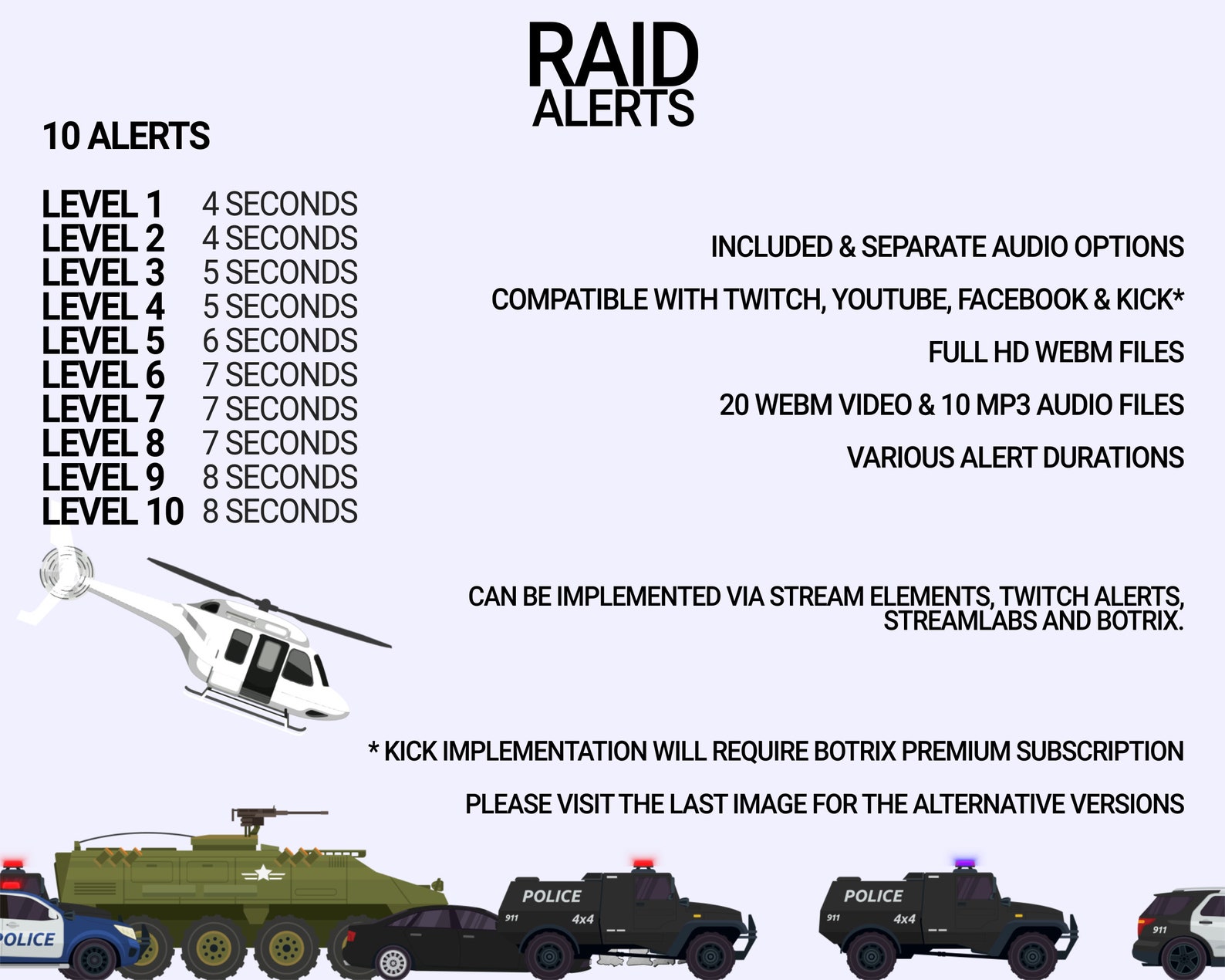 Police Chase Raid Alerts for Twitch Streamers, Grand Auto Speed ...