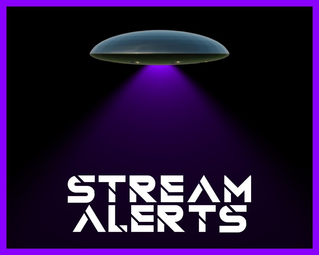UFO Animated Alerts for Twitch Streams, Spooky Alien Alert Overlay ...