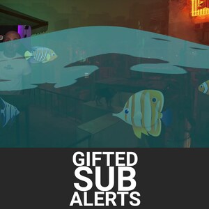 Underwater Fish Gifted Sub Alerts for Twitch Streams, Ocean Sea Water ...
