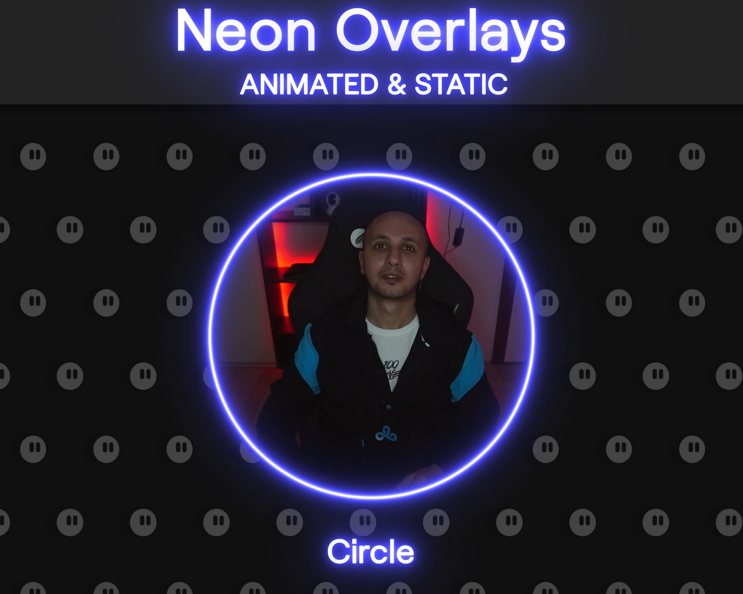 Neon Overlays Animated and Static Camera Borders for - Etsy