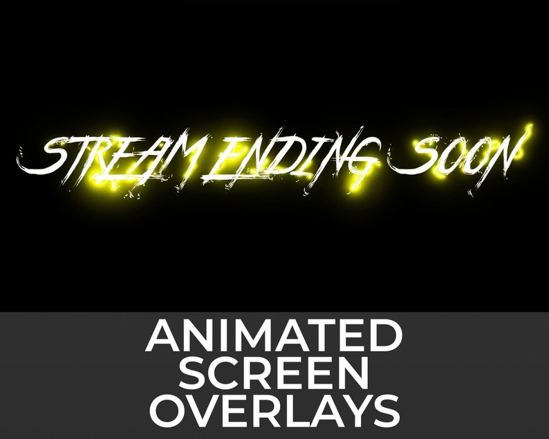Electricity Animated Scene Overlays for Twitch Streams, Be Right Back ...