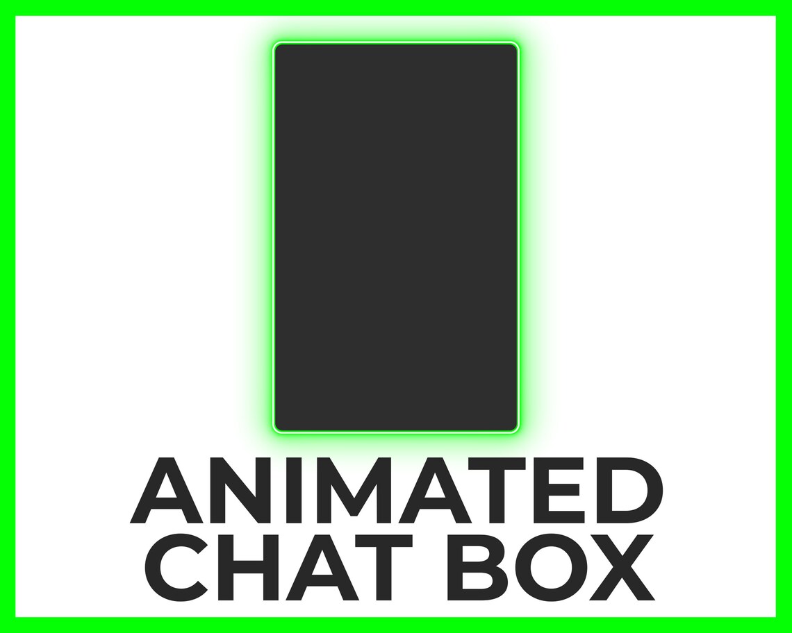 Animated Green Saber Chat Box Semi-transparent Light Chat Box - Etsy