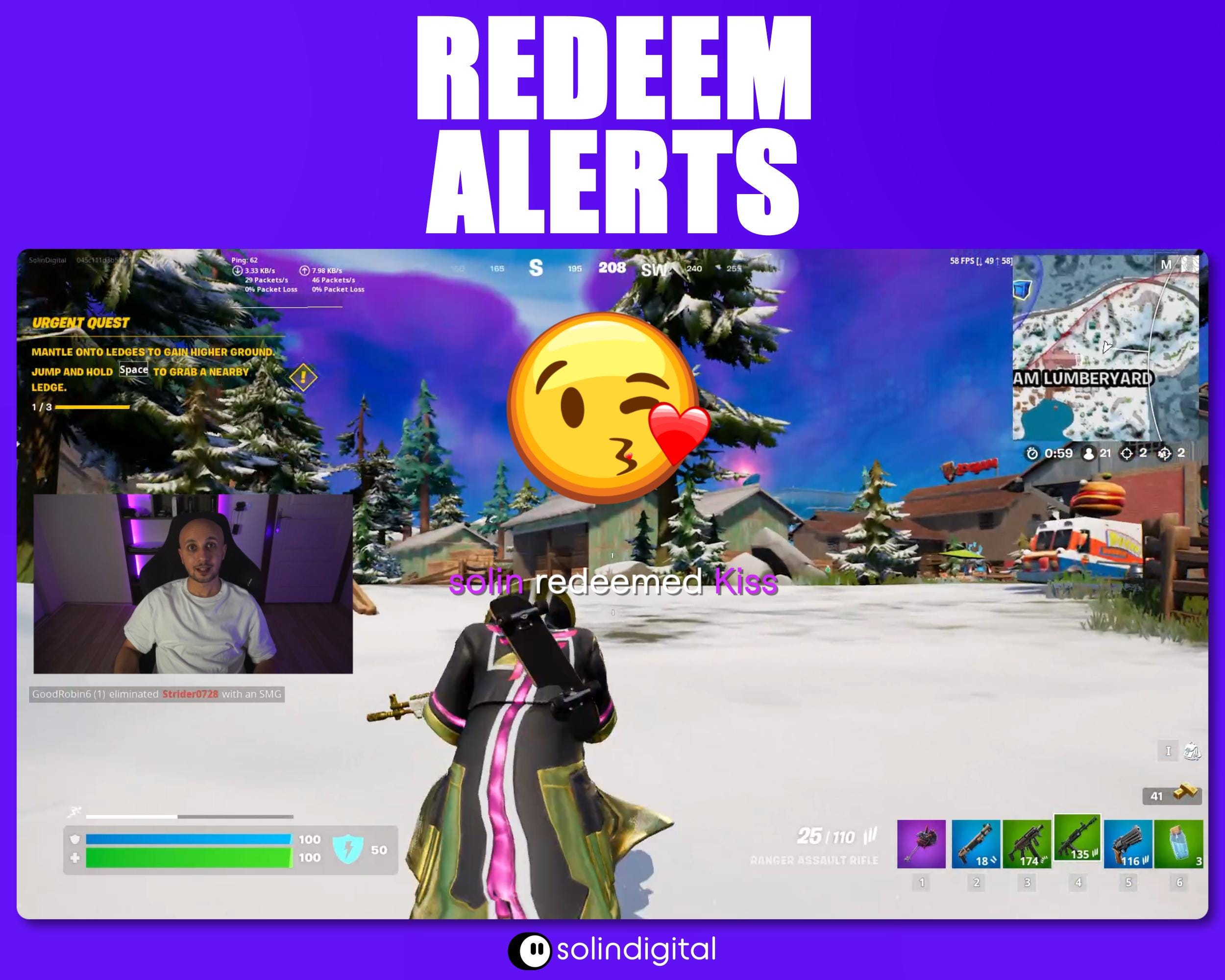 Blowing Kiss Emoji Redeem Alert | Cute Reaction Animation | Twitch ...
