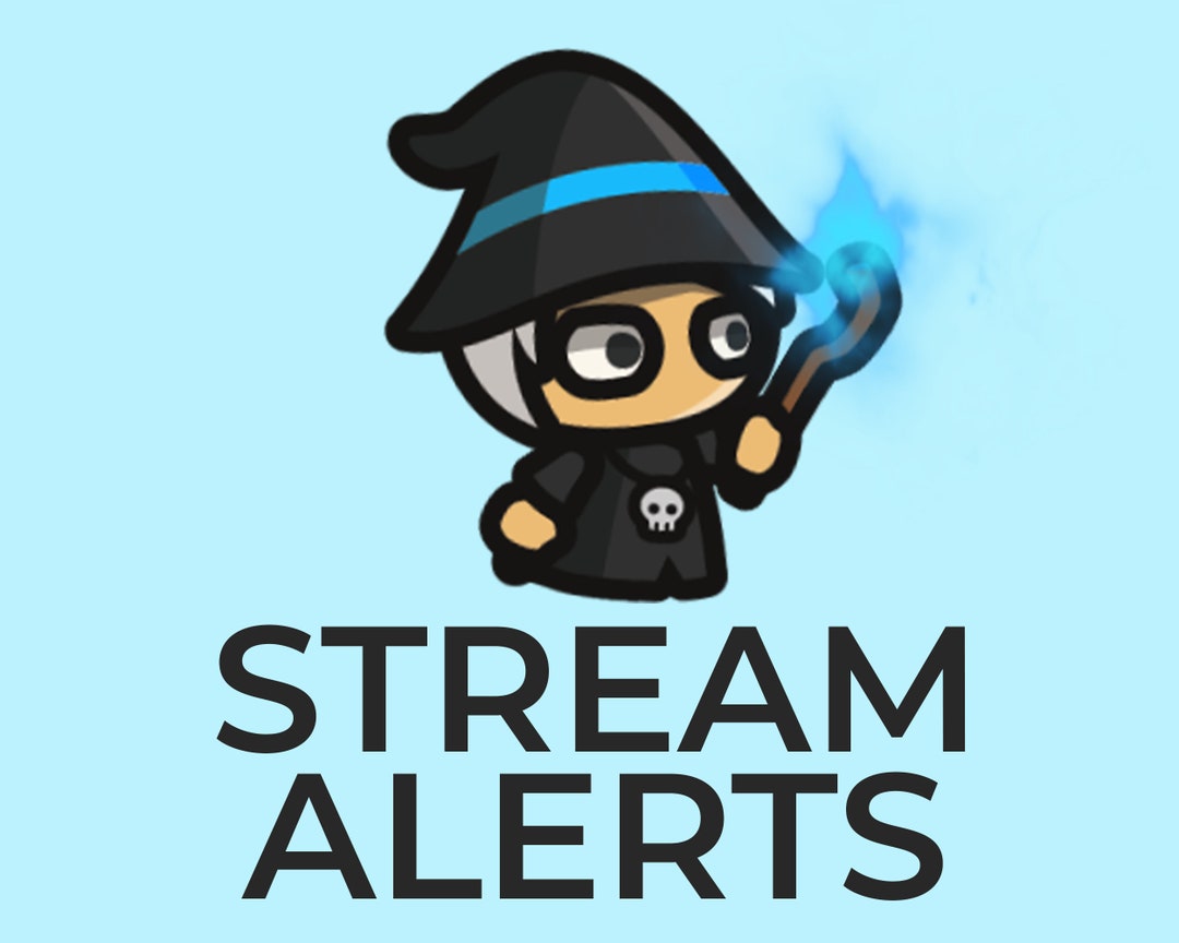 Mage Twitch Alerts, Cute Kawaii Chibi Stream Overlay, Follower ...