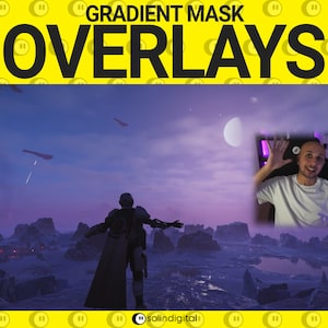 Transparent Gradient Mask Overlays, Fading Camera Borders for Streaming ...