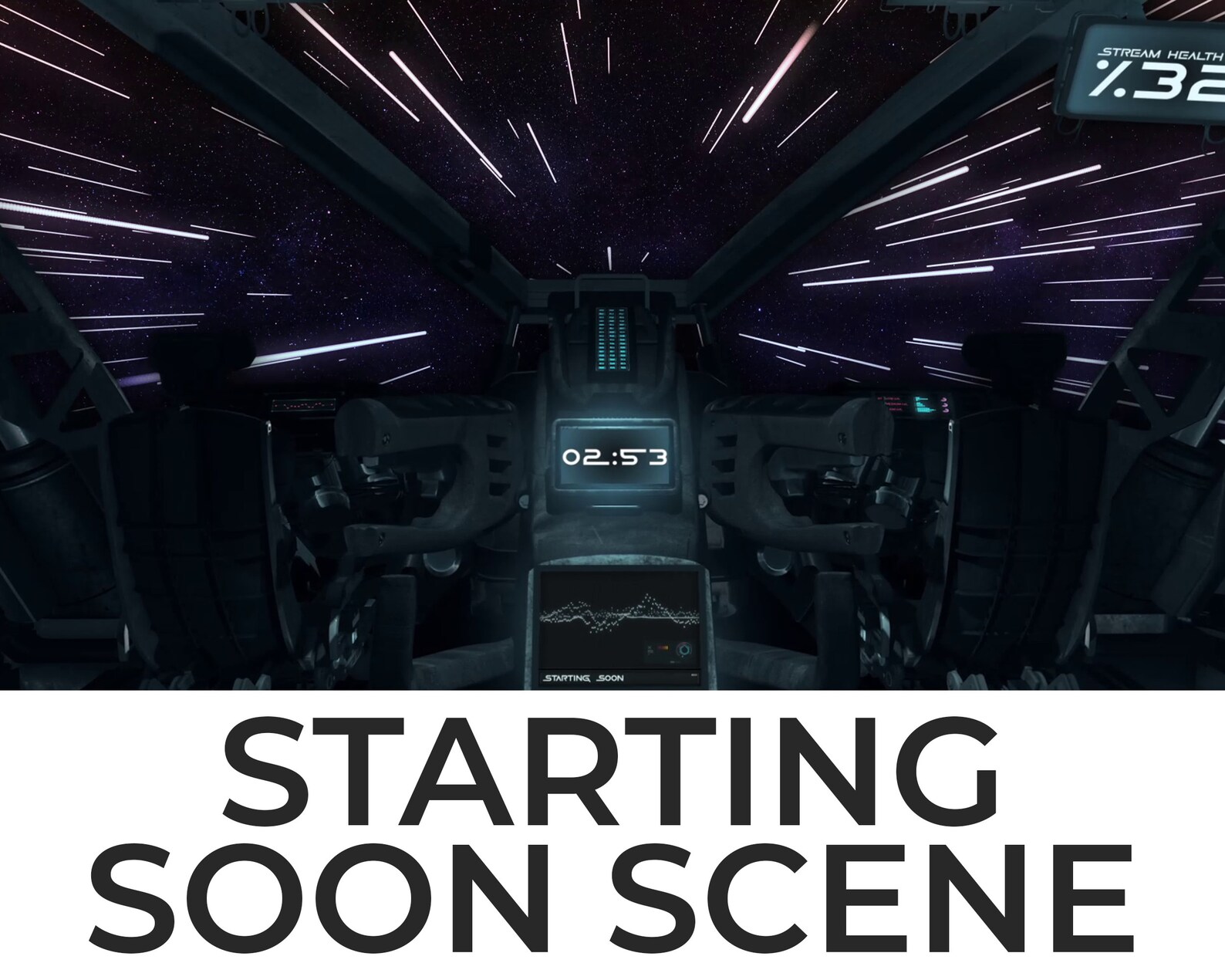 Space Travel Stream Starting Soon Screen, Starting Shortly Animated ...