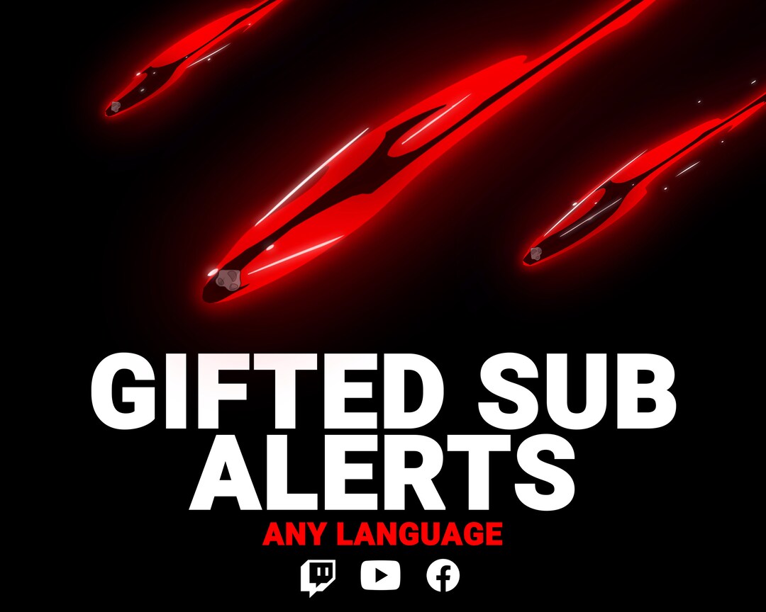 Meteor Gifted Sub Alerts, Comet Fall Impact Fire Subscriber Bomb ...